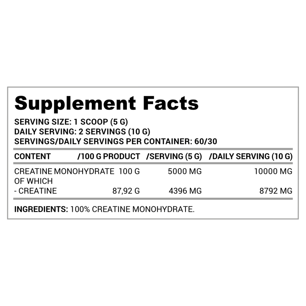 LA Creatine 300 g - Optimal Nutrition