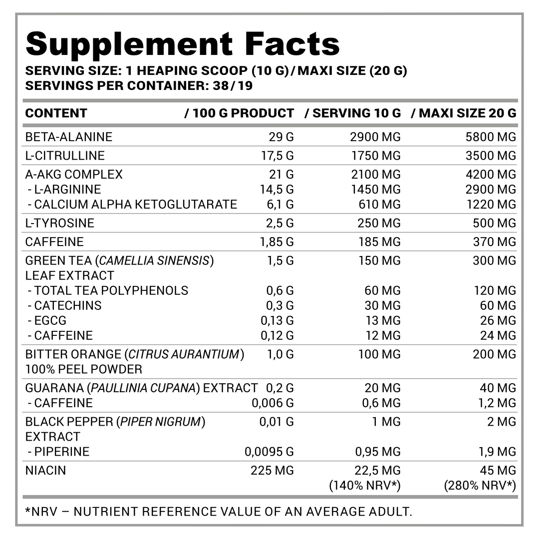 LA Revolt 380 g Pre-Workout - Optimal Nutrition